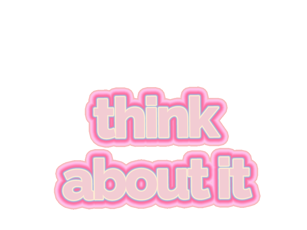 Pink Think Sticker by LovEvolution for iOS & Android | GIPHY