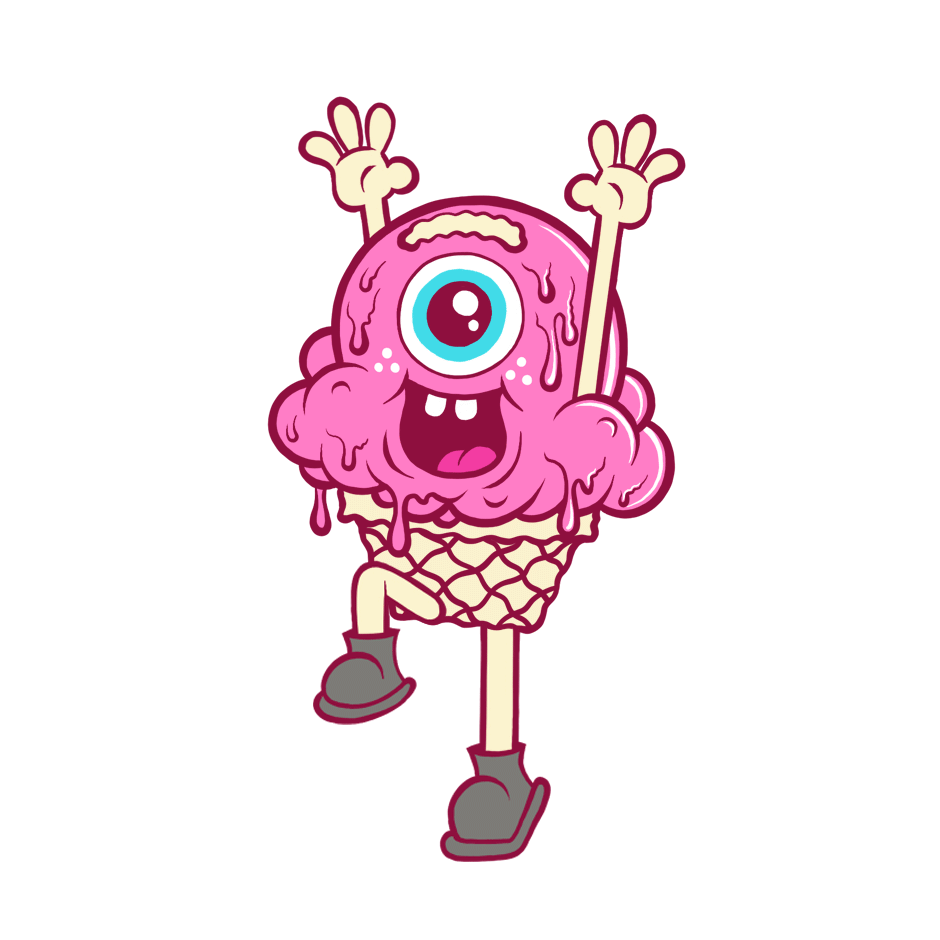 Excited Ice Cream Sticker by Buff Monster for iOS & Android | GIPHY