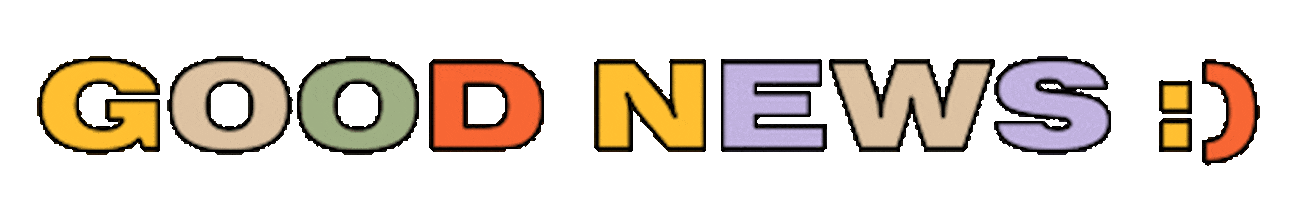 Happy Good News Sticker by Future Earth for iOS & Android | GIPHY