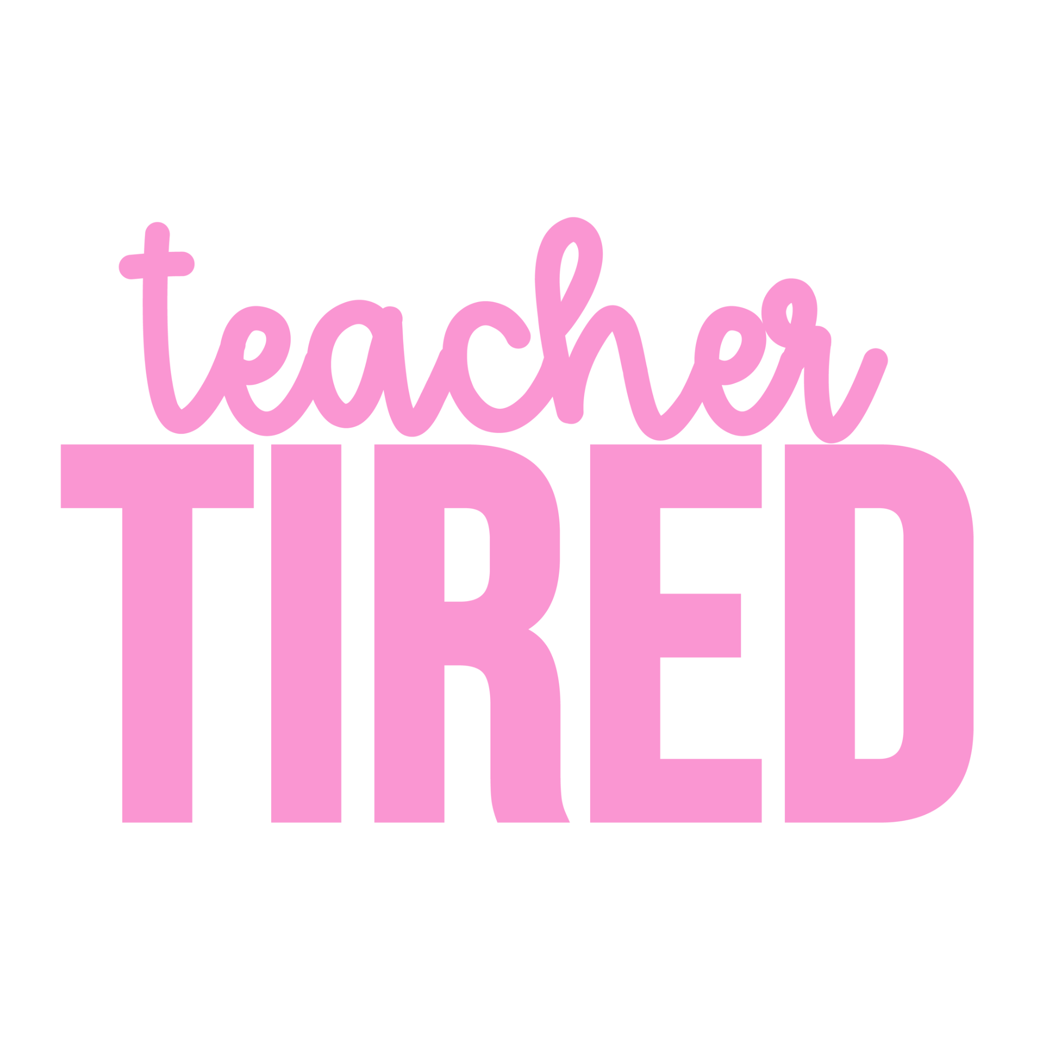Tired Pink Sticker for iOS & Android | GIPHY