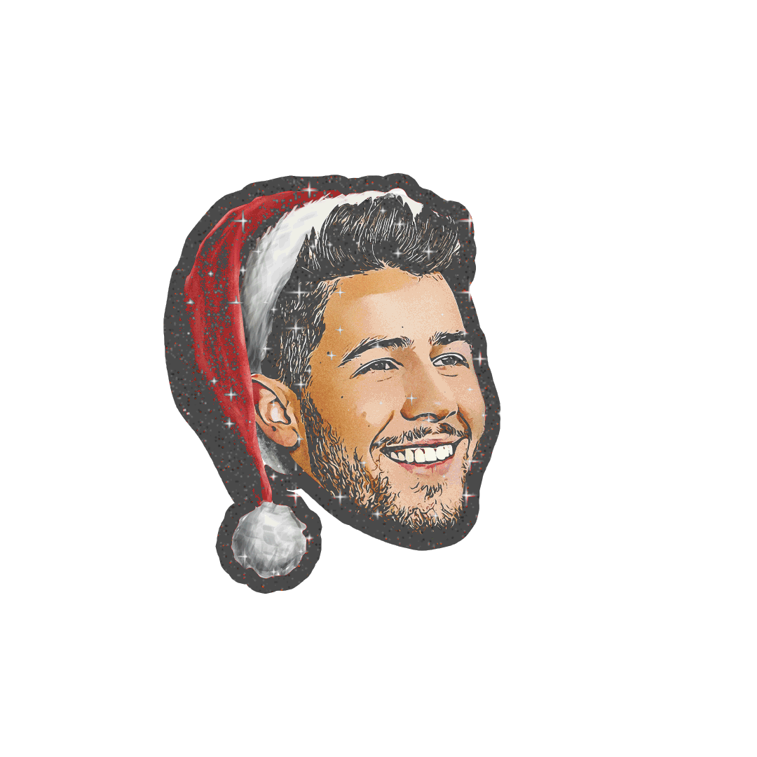 Nick Jonas Christmas Sticker by Jonas Brothers for iOS & Android | GIPHY