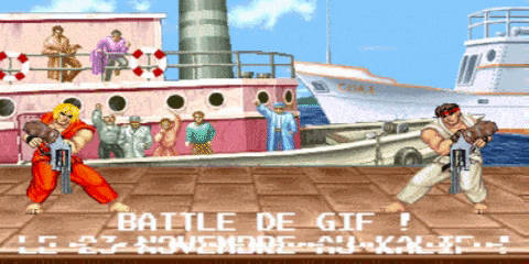 Q Street Fighter Gif
