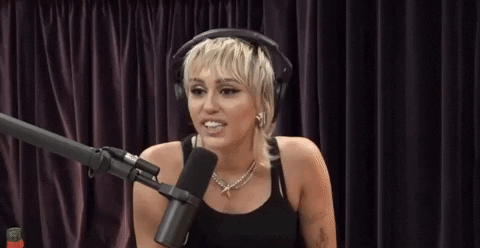 Miley Cyrus Podcast GIF by Comments By Celebs - Find & Share on GIPHY
