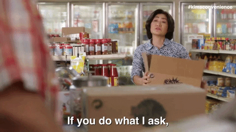 Moving Bon Voyage GIF by Kim's Convenience - Find & Share on GIPHY