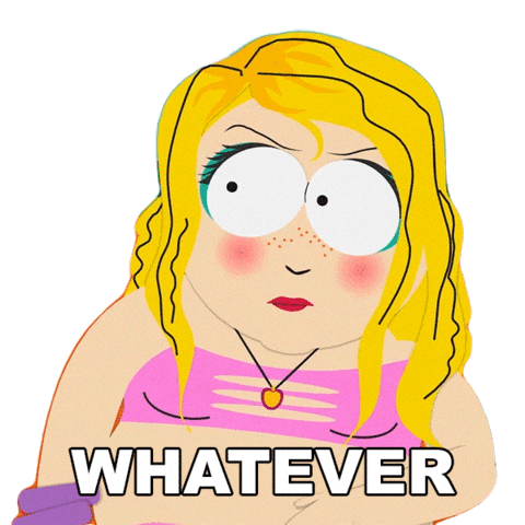 Whatever Sticker by South Park for iOS & Android | GIPHY