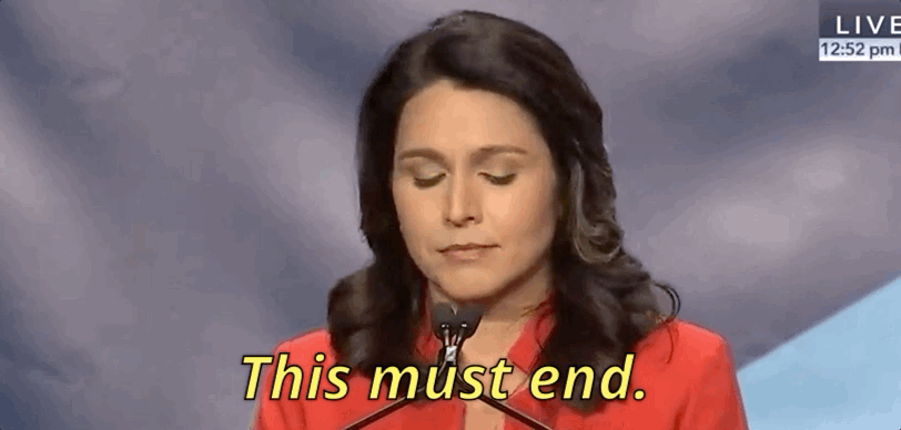 Tulsi Gabbard Iowa Democratic Party Hall Of Fame Forum GIF - Find ...