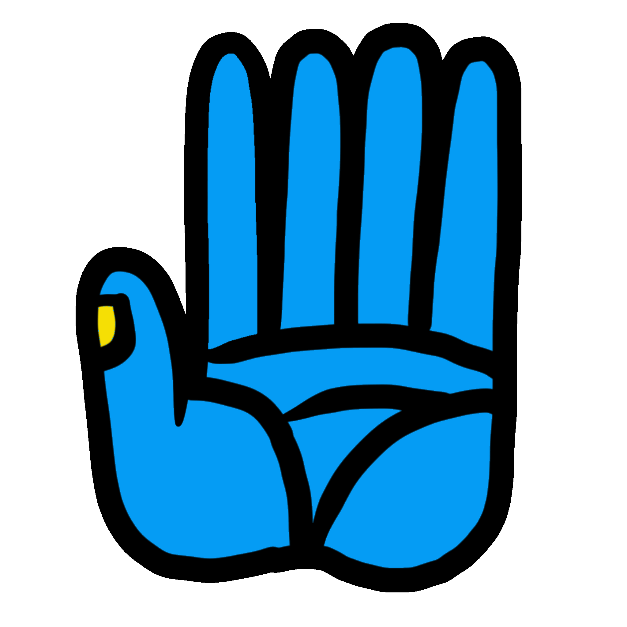 Hand Wait Sticker by Darién Sánchez for iOS & Android | GIPHY