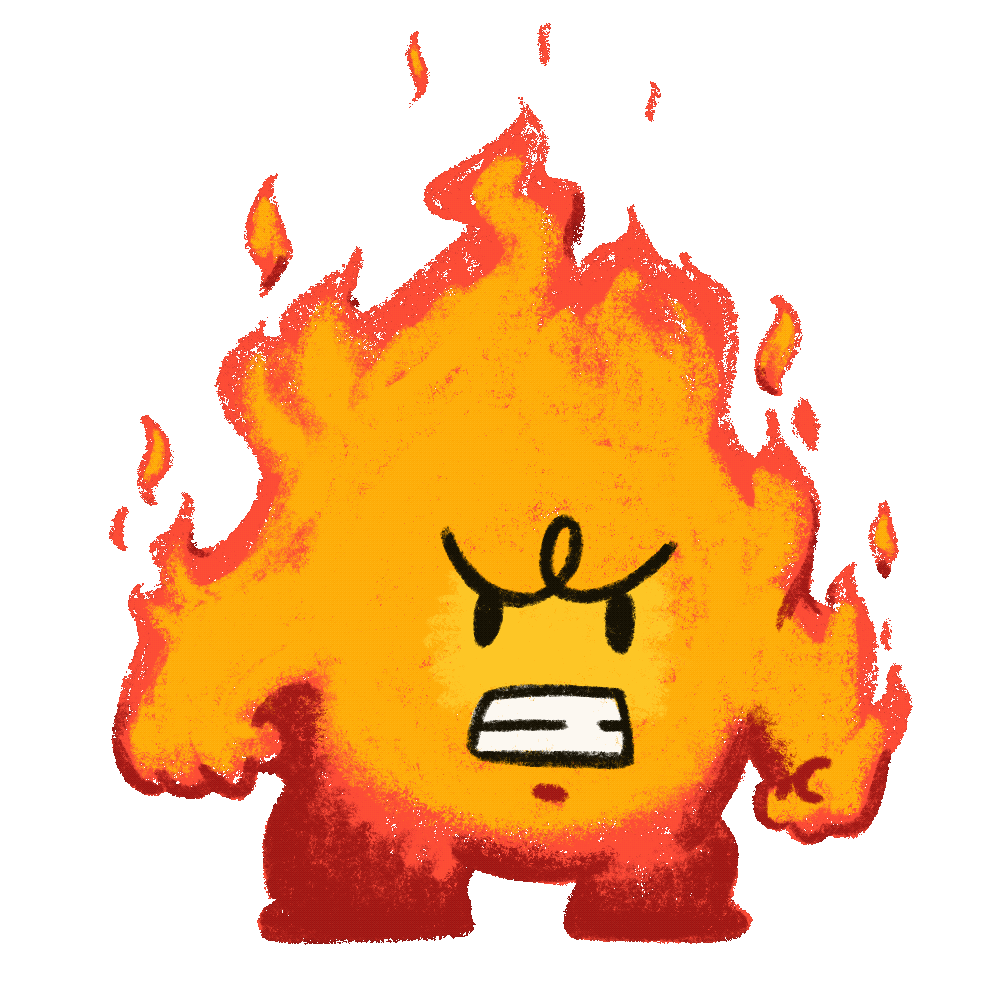 Angry Fire Sticker by dso for iOS & Android | GIPHY