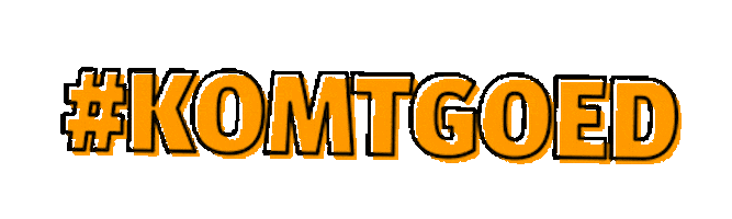 Komt Goed Sticker by Typografics for iOS & Android | GIPHY