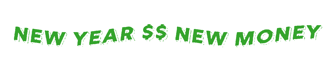 New Year Money Sticker by Water Creative for iOS & Android | GIPHY