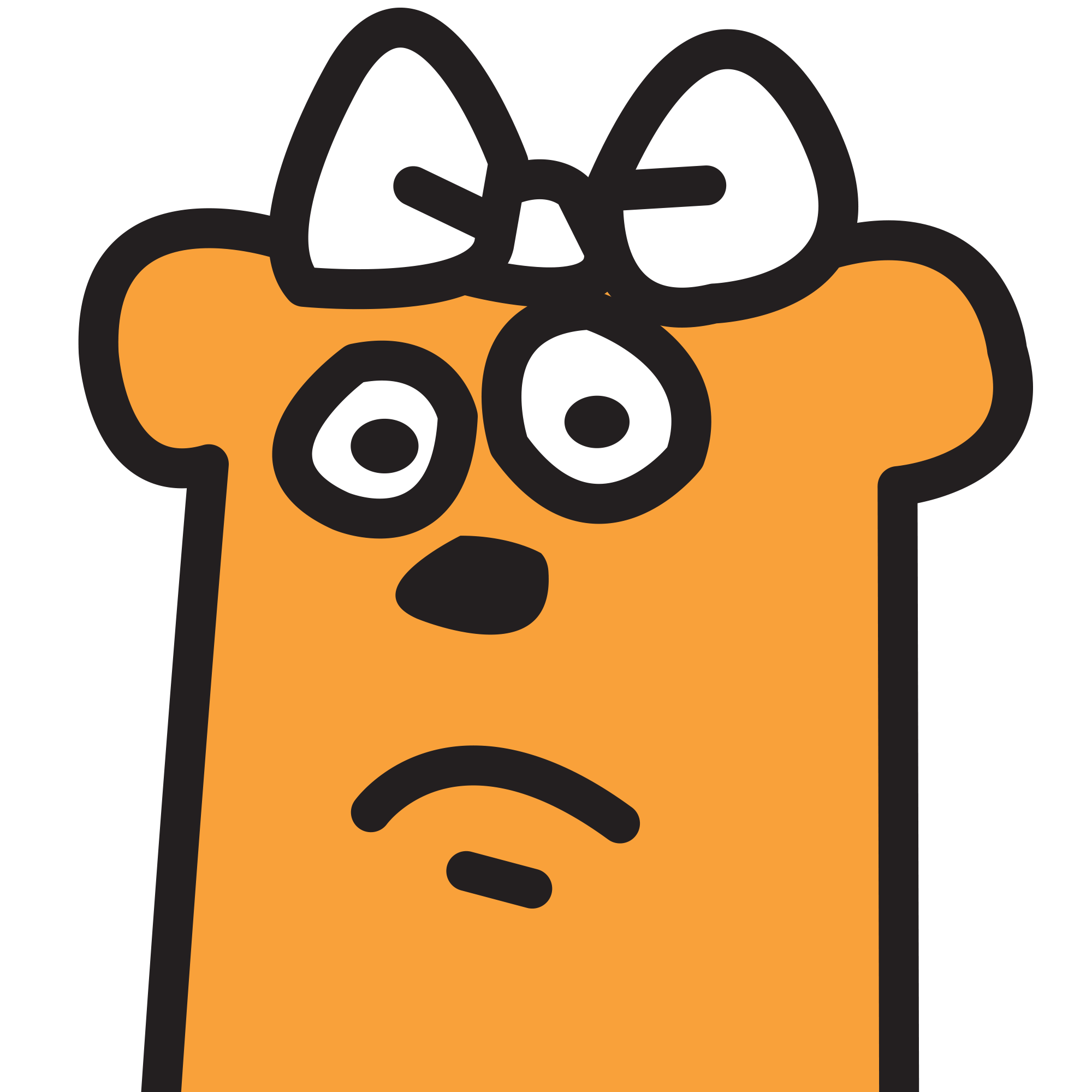 Summer Orange Sticker by Otter Pops for iOS & Android | GIPHY