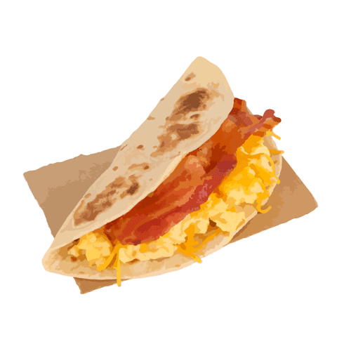 Breakfast Taco Sticker by Bill Miller Bar-B-Q for iOS & Android | GIPHY