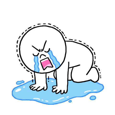 Line Sticker Cry