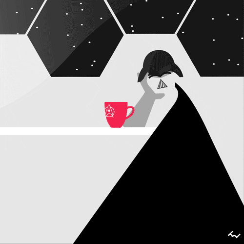 Star Wars Coffee GIF by Philip De Canaga - Find & Share on GIPHY
