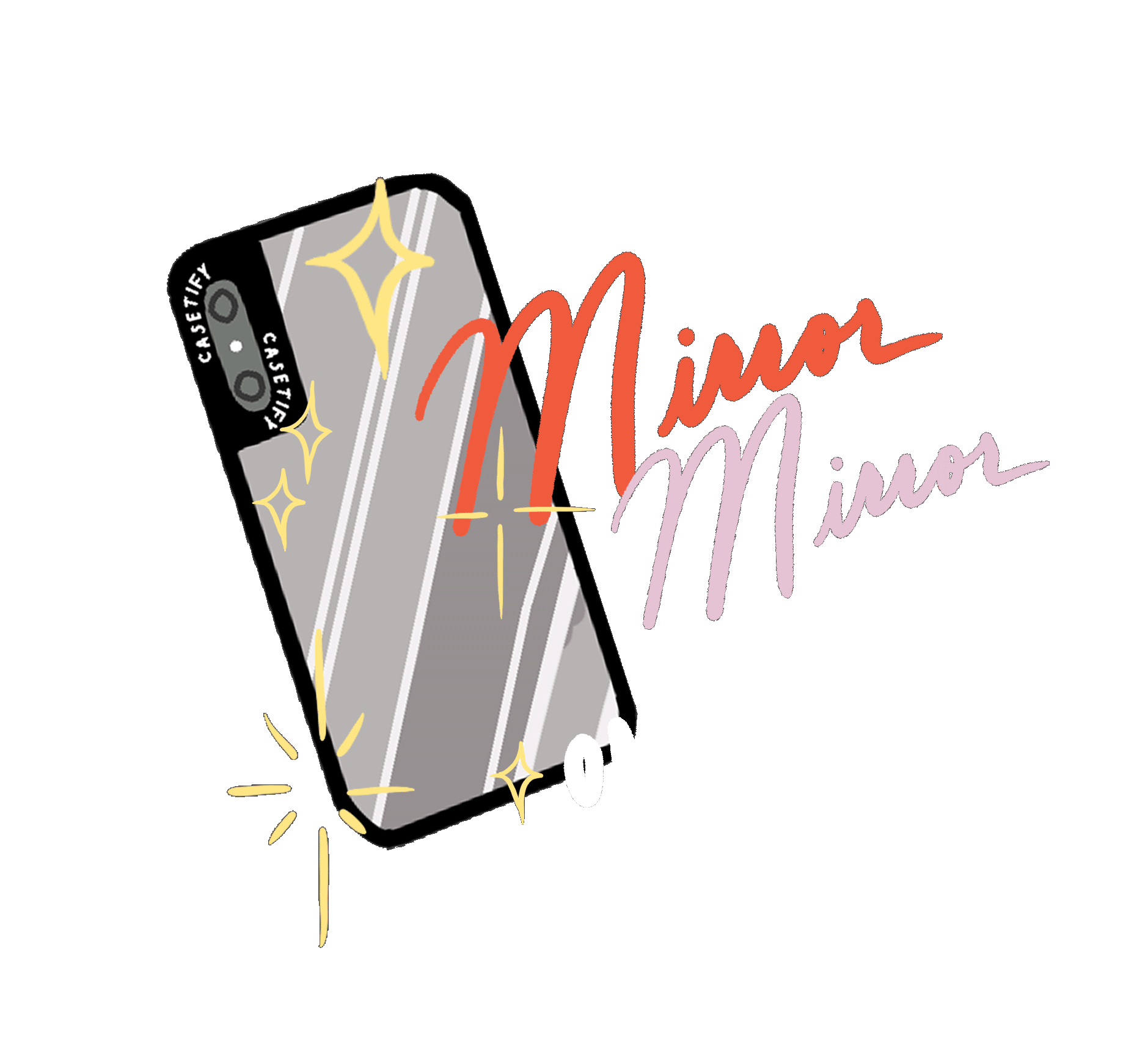 Mirror Mirror Love Sticker by Casetify for iOS & Android | GIPHY
