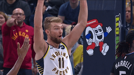 Blue And Gold Basketball GIF by Indiana Pacers - Find & Share on GIPHY