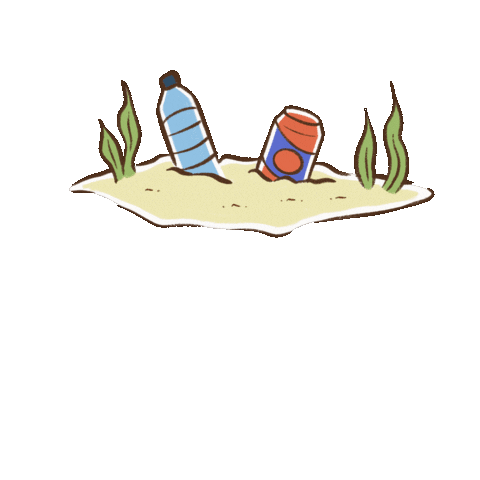 Clean Up Beach Sticker by Ocean Purpose Project for iOS & Android | GIPHY