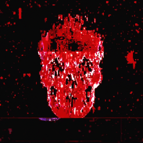 Glitch Skull GIF by Death Orgone - Find & Share on GIPHY