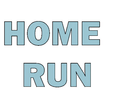 Home Run Sport Sticker by Jake Martella for iOS & Android | GIPHY