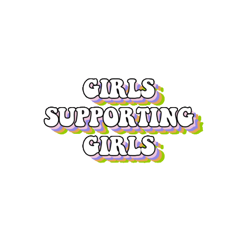 Girl Power Girls Supporting Girls Sticker for iOS & Android | GIPHY
