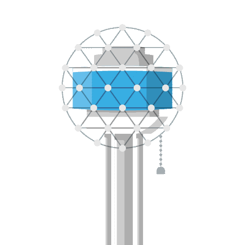Ball Dallas Sticker by Reunion Tower for iOS & Android | GIPHY