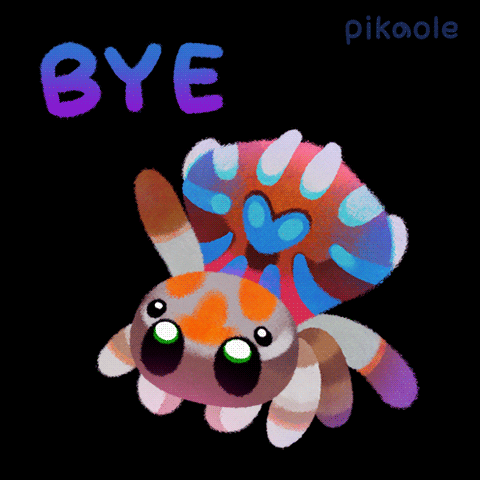 Good Night Spider GIF by pikaole - Find & Share on GIPHY