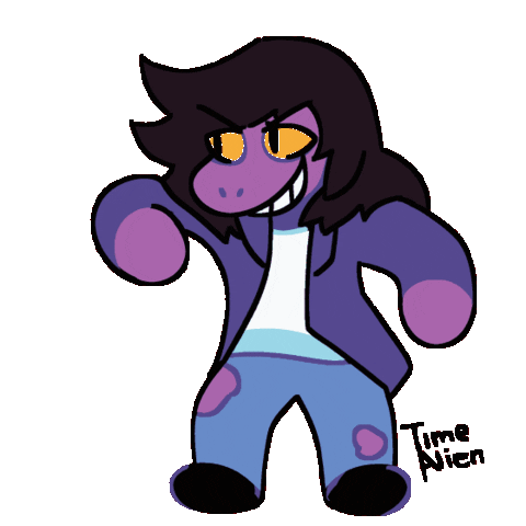Deltarune Susie Sticker for iOS & Android | GIPHY