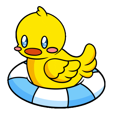 Summer Duck Sticker for iOS & Android | GIPHY