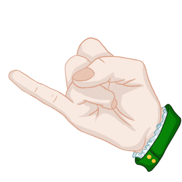 Patrick Hand Gestures by Stickerpacks.design | GIPHY