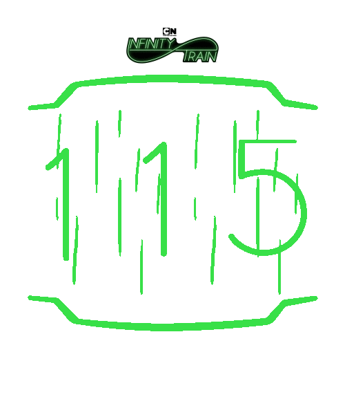 Infinity Train Number Sticker by Cartoon Network for iOS & Android | GIPHY