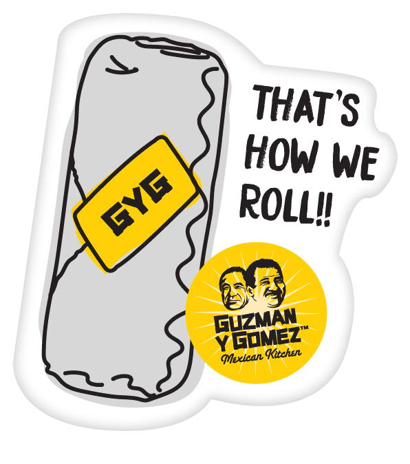 Stickers Burrito Sticker by Guzman y Gomez for iOS & Android | GIPHY