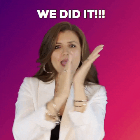 We Did It Gif