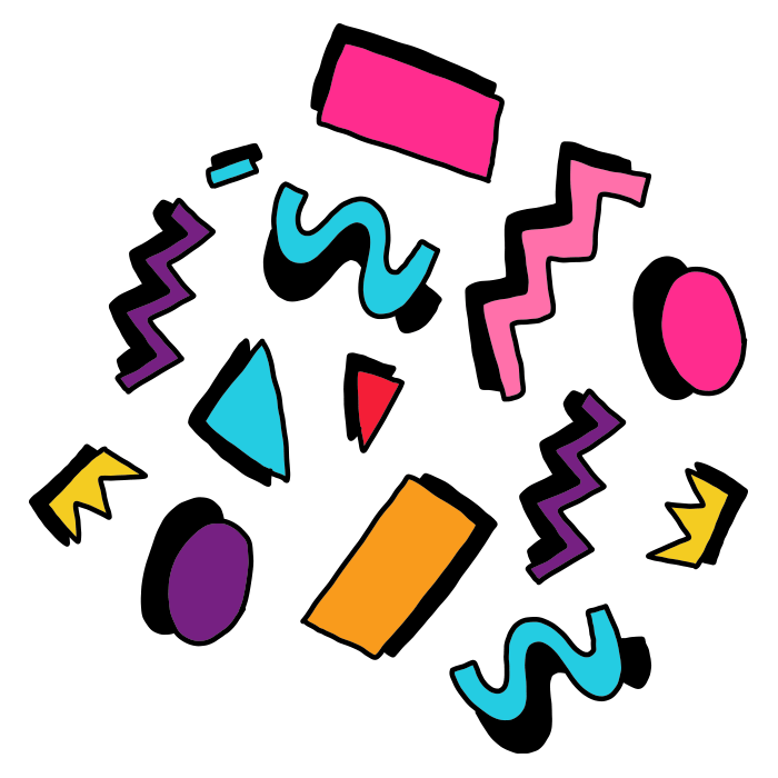 90S Shapes Sticker by Jamie Tam for iOS & Android | GIPHY