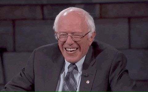 Bernie Laughing GIFs - Get the best GIF on GIPHY