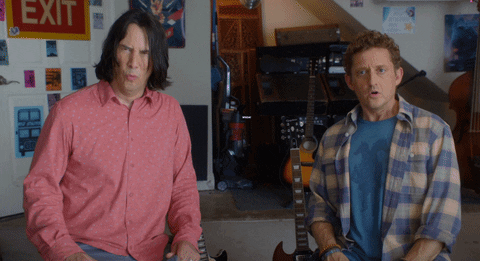 New trending GIF online: whoa, keanu reeves, bill and ted, alex winter ...
