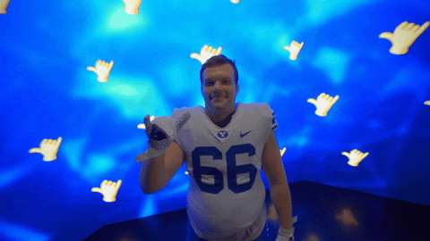 Byu Football Shrug GIF by BYU Cougars - Find & Share on GIPHY