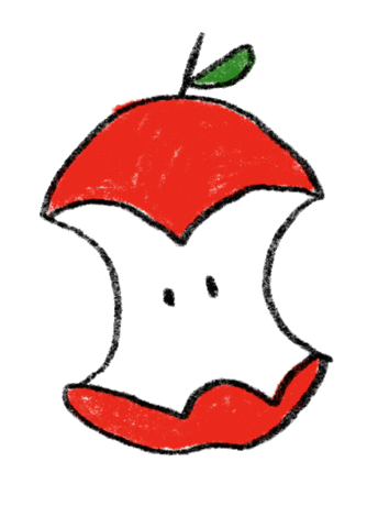 Hungry Apple Sticker for iOS & Android | GIPHY