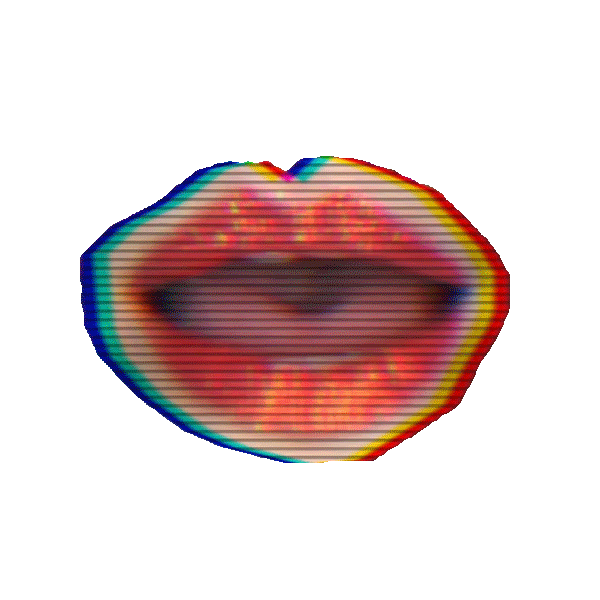 Lips Talking Sticker by Captured Tracks for iOS & Android | GIPHY