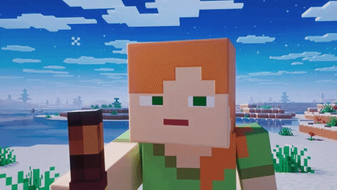 Didnt See You There Video Game GIF by Minecraft - Find & Share on GIPHY
