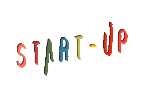 Start Up Text Sticker for iOS & Android | GIPHY