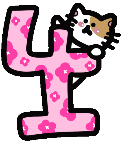Number No4 Sticker by Playbear520_TW for iOS & Android | GIPHY
