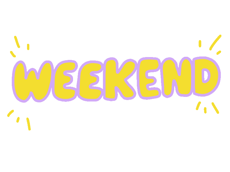 Weekend Vibes Sticker by RBillustrationStudio for iOS & Android | GIPHY