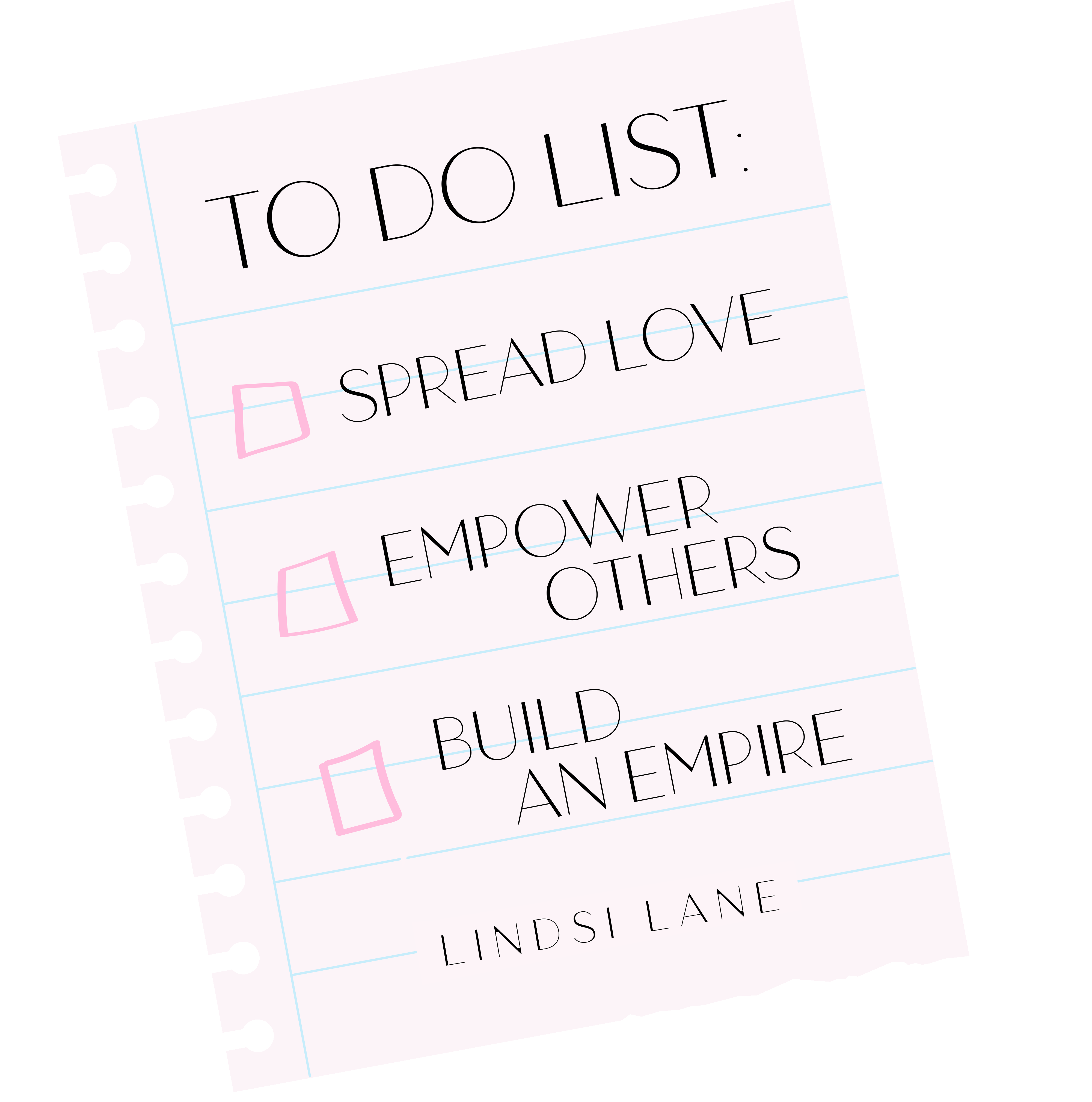 To Do List Love Sticker by LINDSI LANE STYLE for iOS & Android | GIPHY