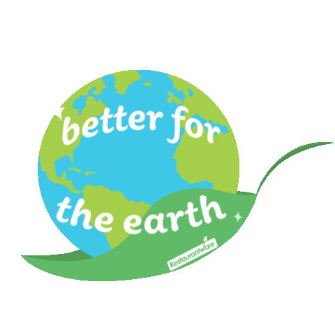 Save The Earth Sticker by Restaurantware for iOS & Android | GIPHY