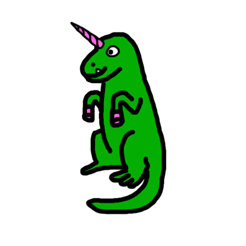 T-Rex Pink Sticker by Sketchbrooke for iOS & Android | GIPHY