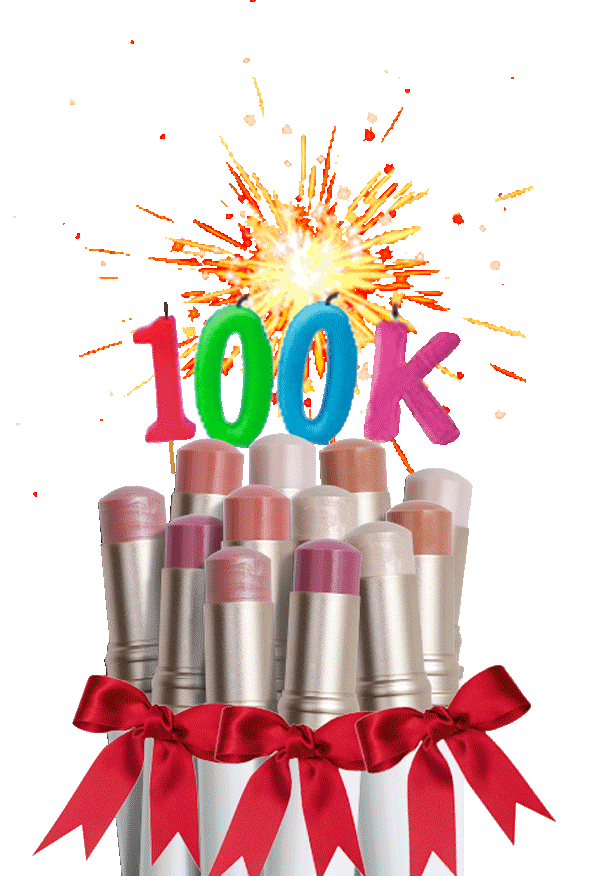 Congrats 100K Sticker by hince_official for iOS & Android | GIPHY