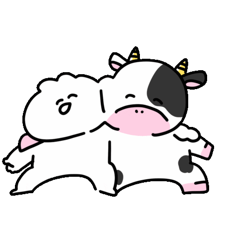 Cow Appreciation Day Sticker by おめがちゃん for iOS & Android | GIPHY