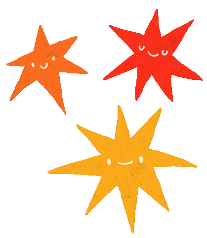Happy Star Sticker by Elsa Isabella for iOS & Android | GIPHY