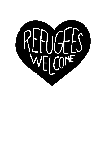 Empathy Refugees Sticker by Róka - fair clothing for iOS & Android | GIPHY