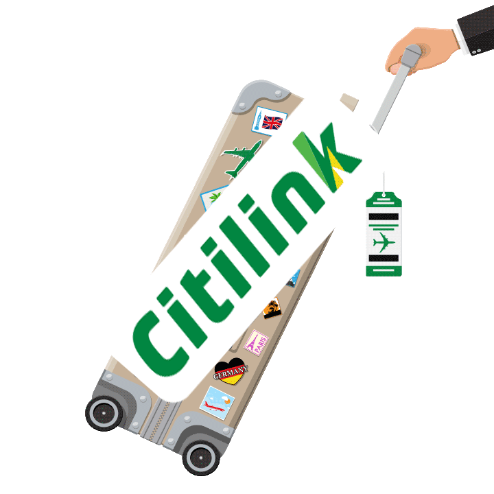Traveling Carry On Sticker by Citilink Indonesia for iOS & Android | GIPHY